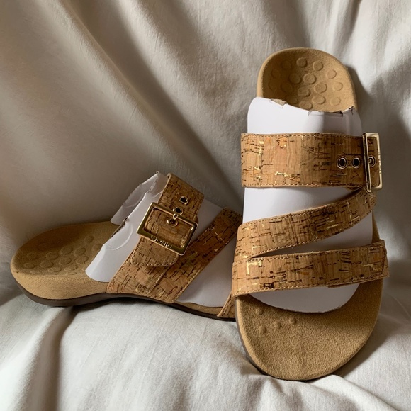 Vionic | Shoes | Vionic Skylar Cork Strap Slide Sandal | Poshmark